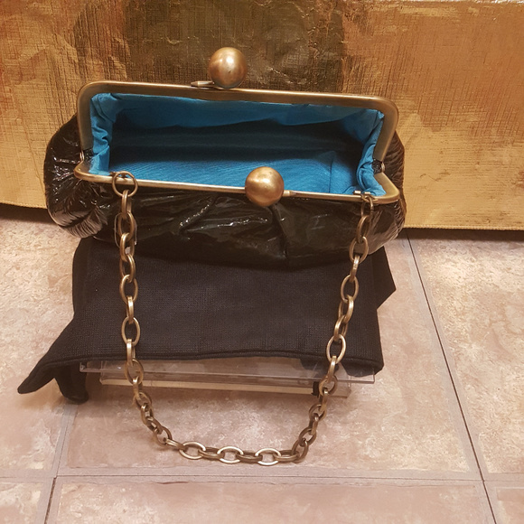 Jalda | Bags | Jalda Dark Green Leather Clutch Purse | Poshmark